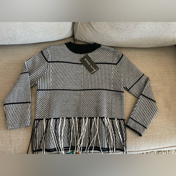 Haute Rogue | Sweaters | Haute Rogue Black And White Houndstooth ...